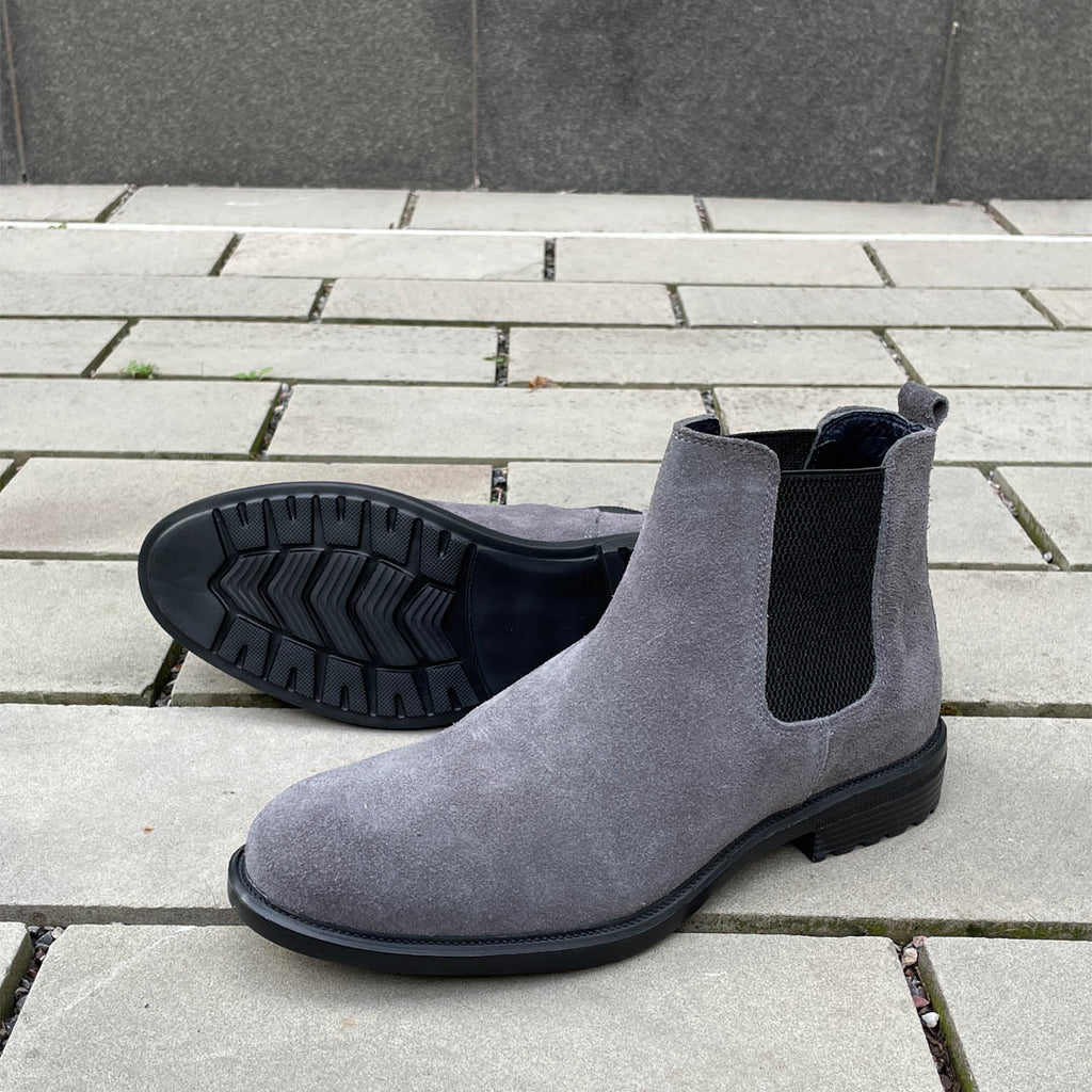 Men's Chelsea Boots Grey Suede – Coogan London
